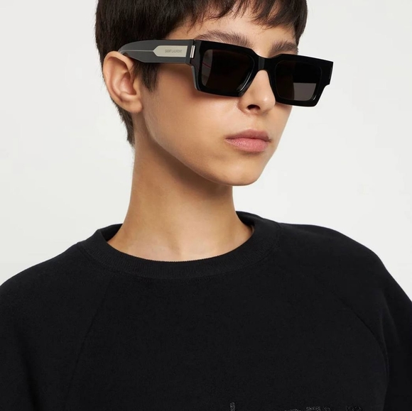 Saint Laurent | Accessories | New Saint Laurent Square Unisex Black ...